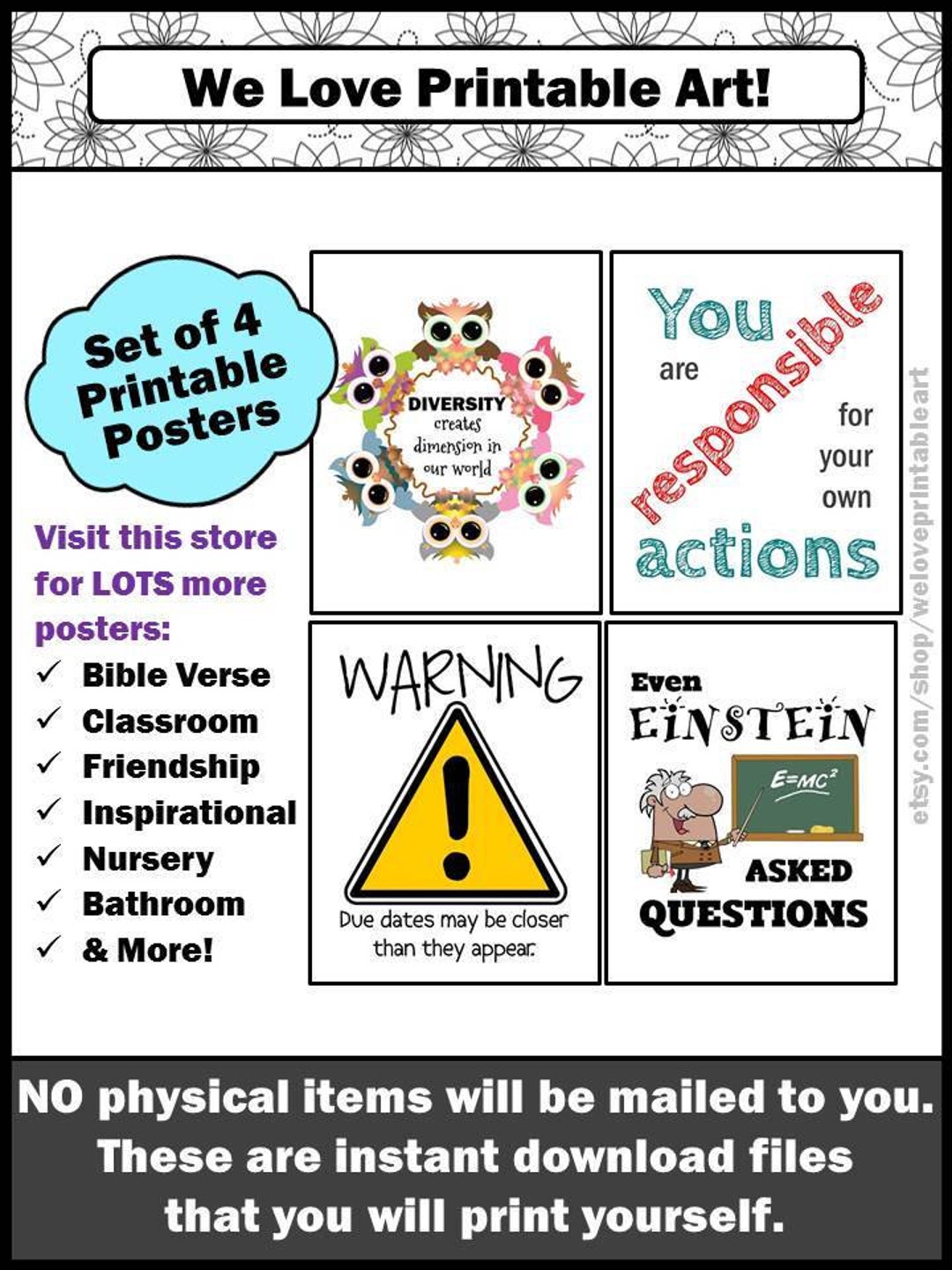 Owls Classroom Posters Elementary, Classroom Decor Printable ...
