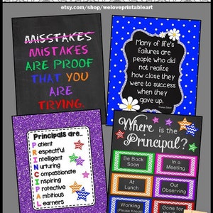 Principal Appreciation Gift Printable Office Decor Bundle, Printable ...