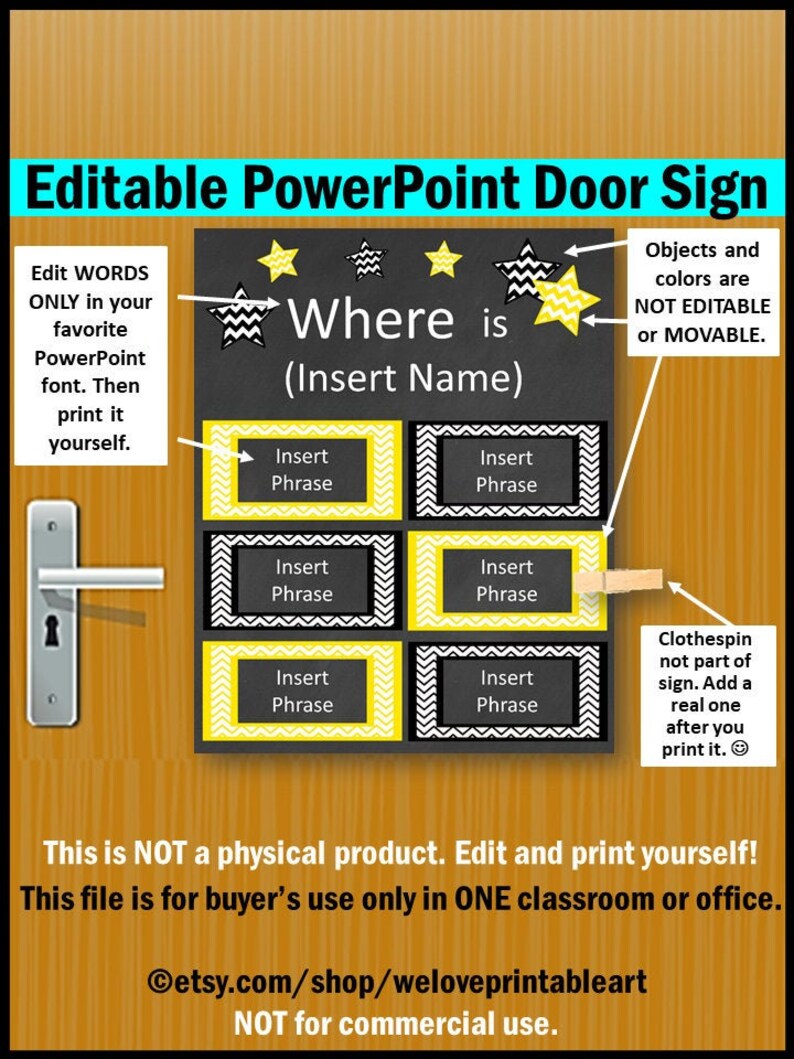 Custom Office Door Sign Editable School Psychologist Door | Etsy