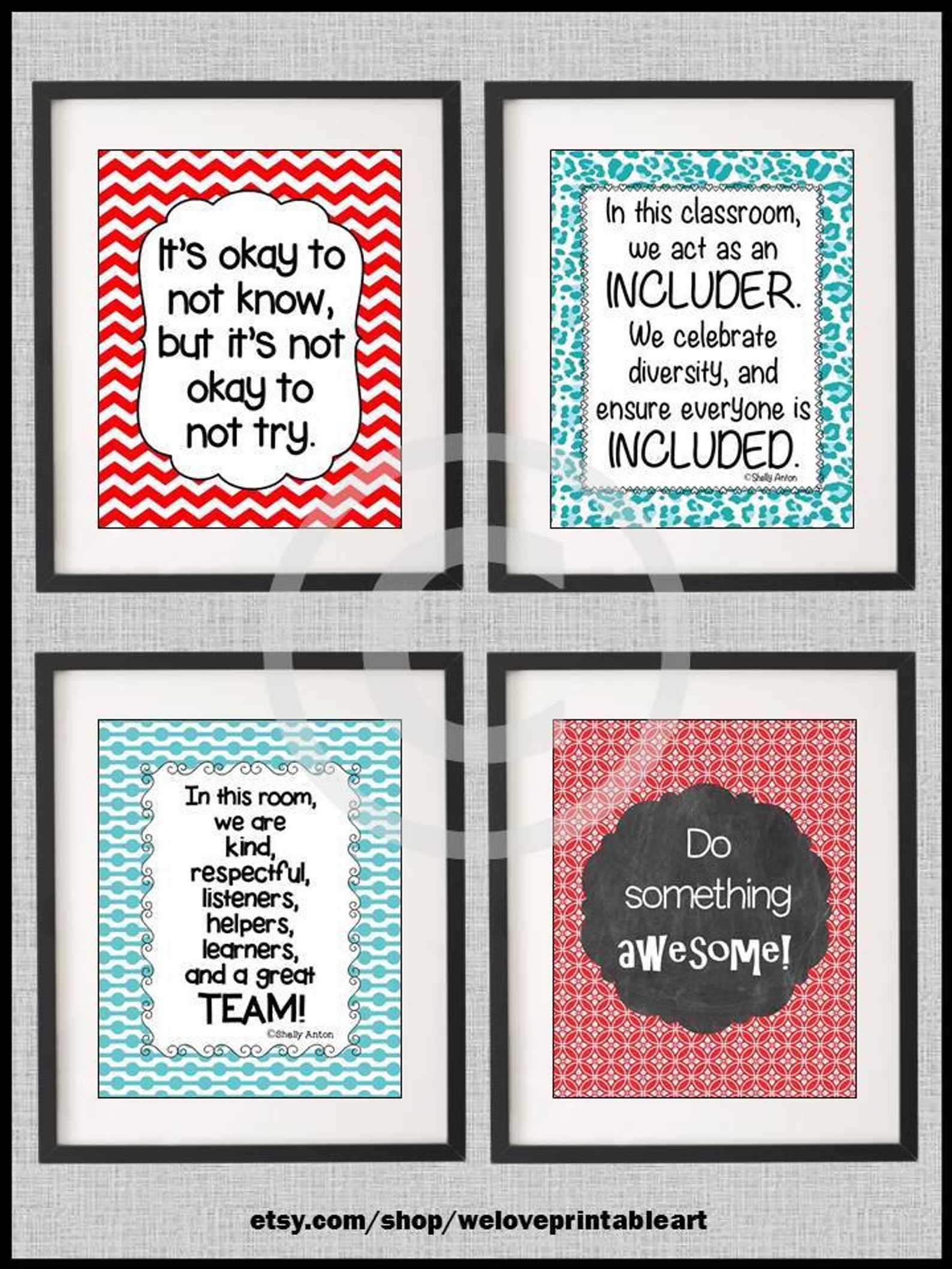 Inclusive Classroom Decor, Teamwork, Classroom Rules Poster BUNDLE ...