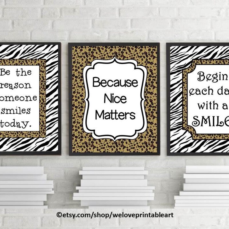 Zebra and Cheetah - Etsy