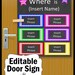 Custom Office Door Sign Personalized, Where Am I Door Sign, Editable ...