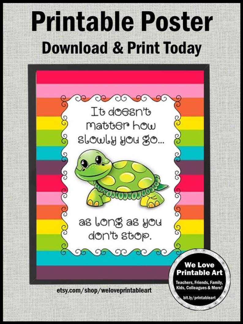 Turtle Quote Classroom Rules Poster Rainbow Classroom Sign - Etsy