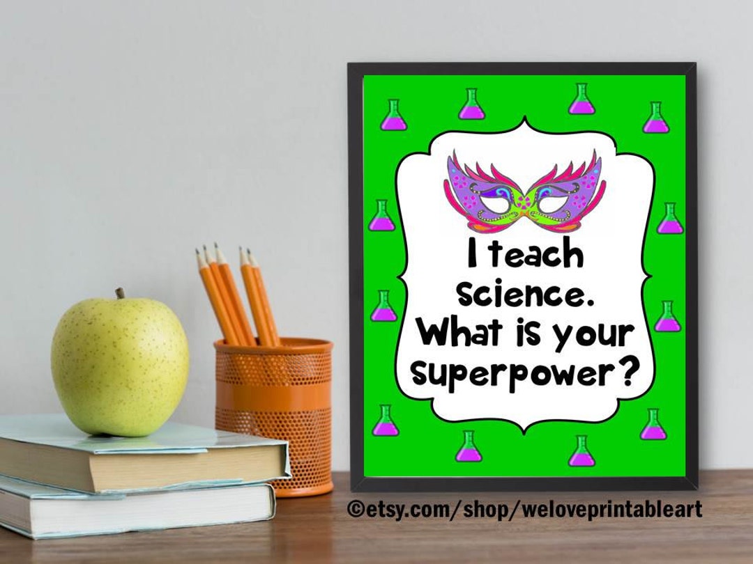 Back to School Science Teacher Gift, Science Teacher Sign, Appreciation ...