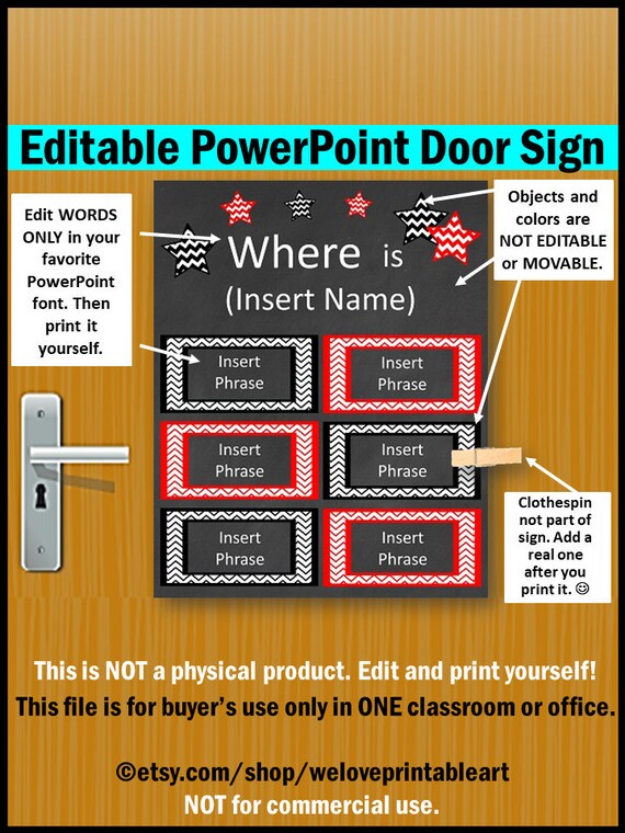 Out of Office Custom Door Sign School Social Worker Gift Idea | Etsy