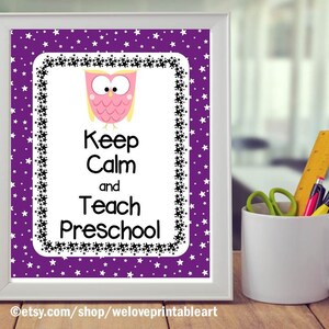 Keep Calm and Teach Preschool Teacher Appreciation Week Gift Christmas ...