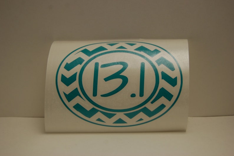 Car Decal / 13.1 Marathon Decal / 10k Half Marathon Decal / Chevron ...