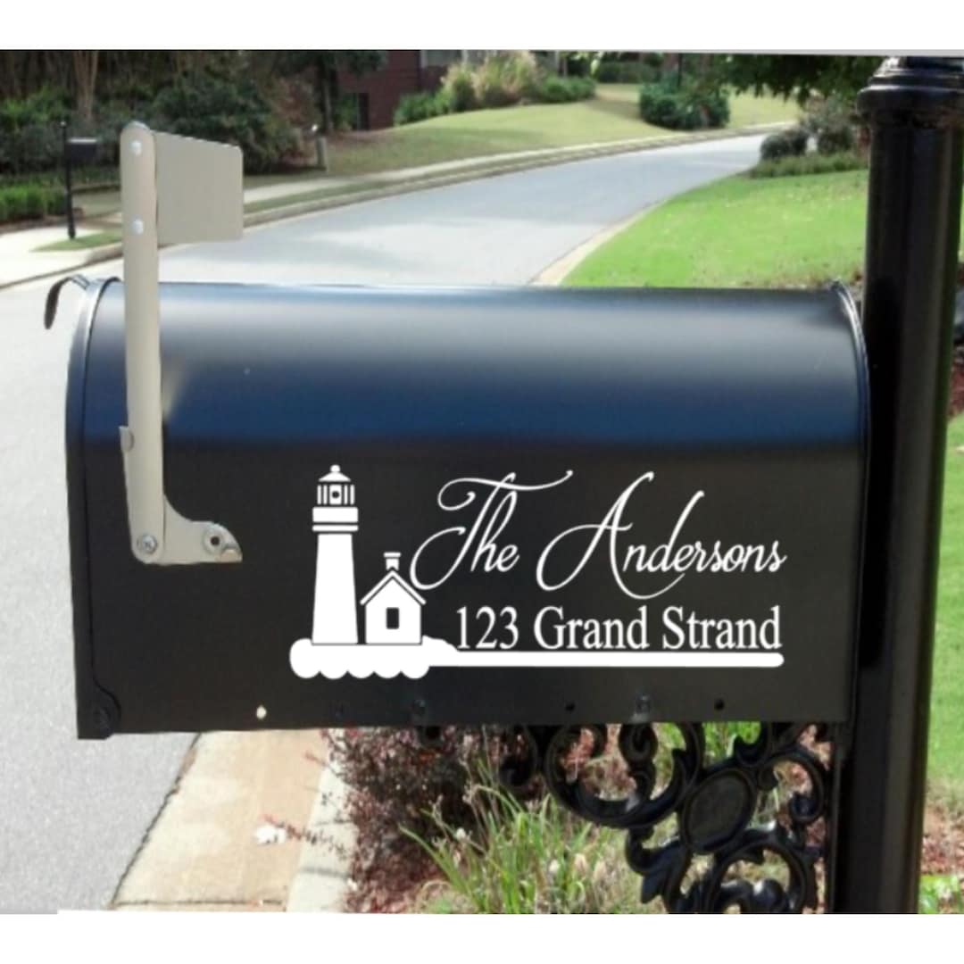 Mailbox Decal / Beach Mailbox Decal / Lake House Mailbox Decal ...