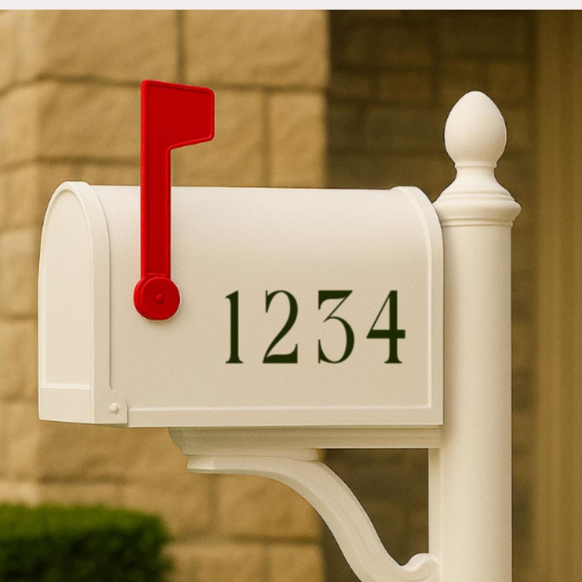 Custom Mailbox Numbers Decal, Personalized House Numbers, Address ...