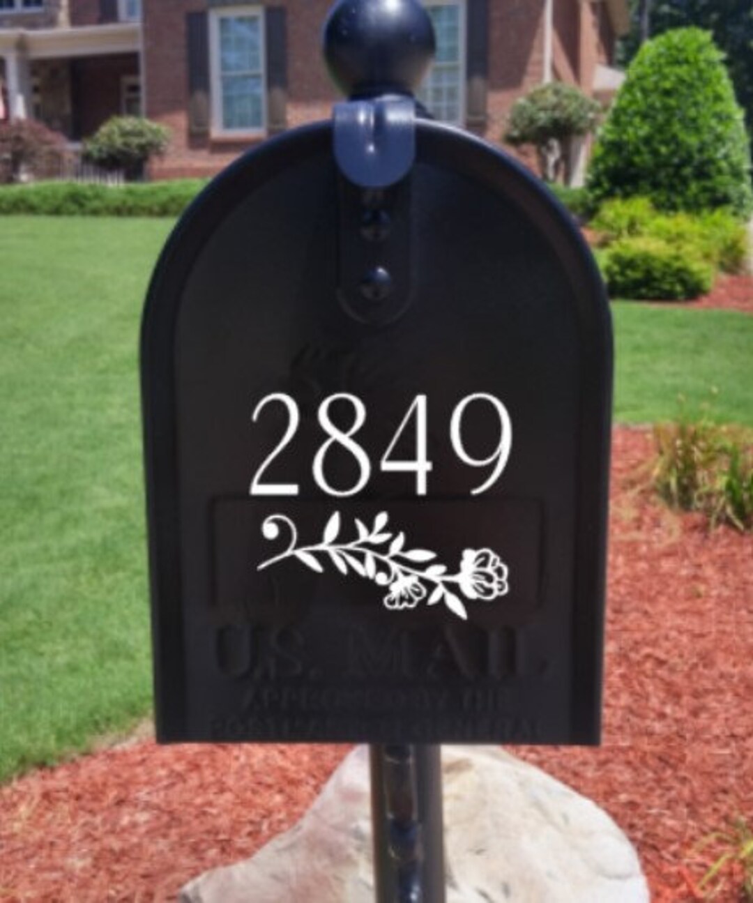 Mailbox Decal / House Number Vinyl Decal/ Farm House Decal / - Etsy