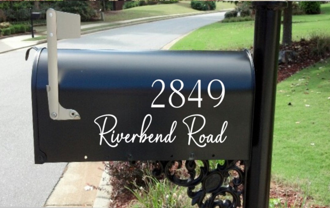 Minimalistic Mailbox Decal | Mailbox Decal | Wedding Mailbox Decal ...