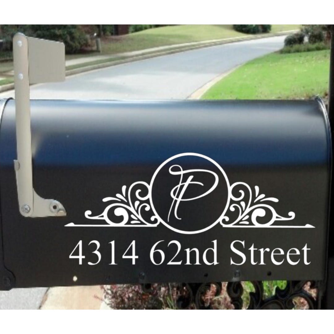 Mailbox Decal | Personalized Mailbox | Monogram Mailbox | Custom ...