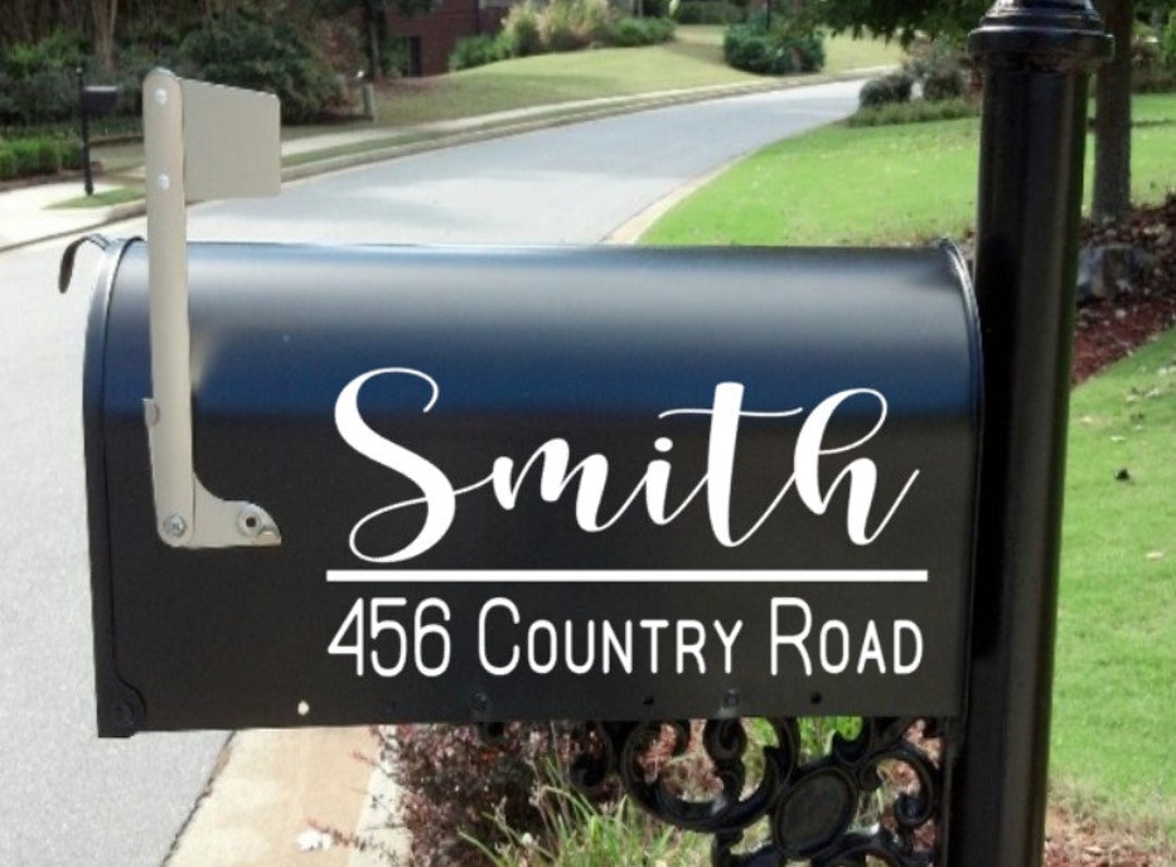 Farmhouse Mailbox Decal | Mailbox Decal | Butterfly Mailbox Decal ...