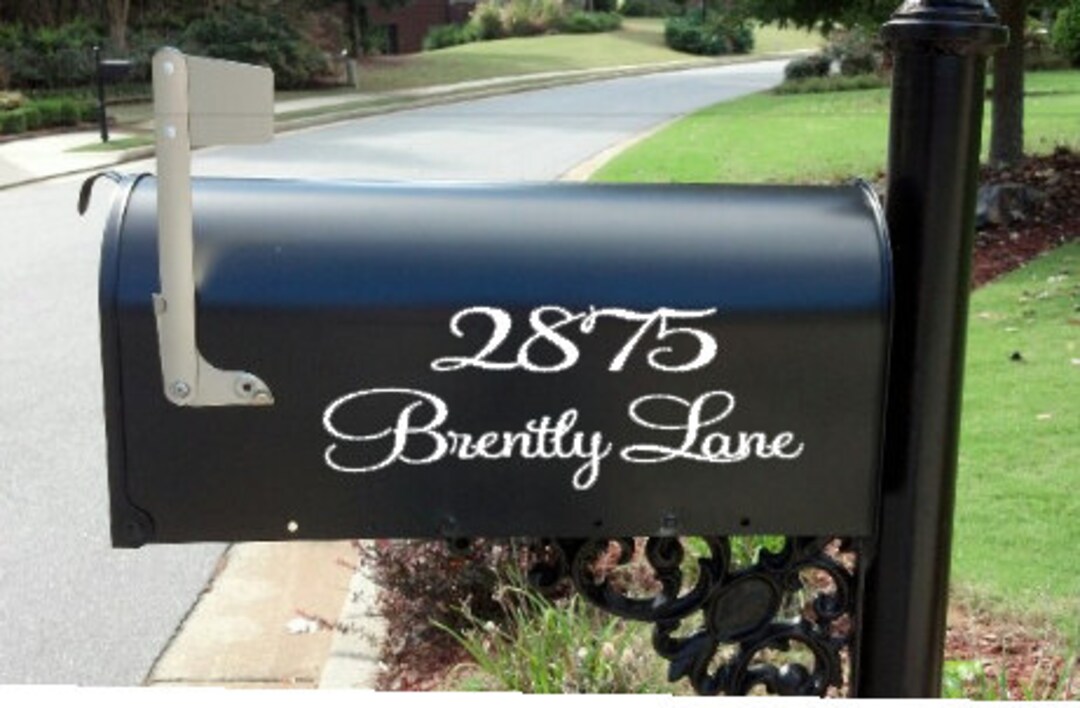 Personalized Address Number Mailbox Decal - Etsy