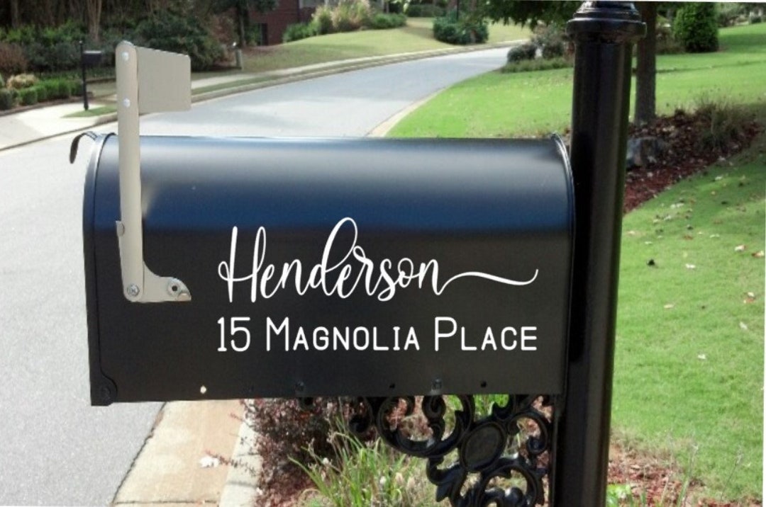 Mailbox Decals, Mailbox Vinyl Stickers, Mailbox Numbers, Mailbox ...