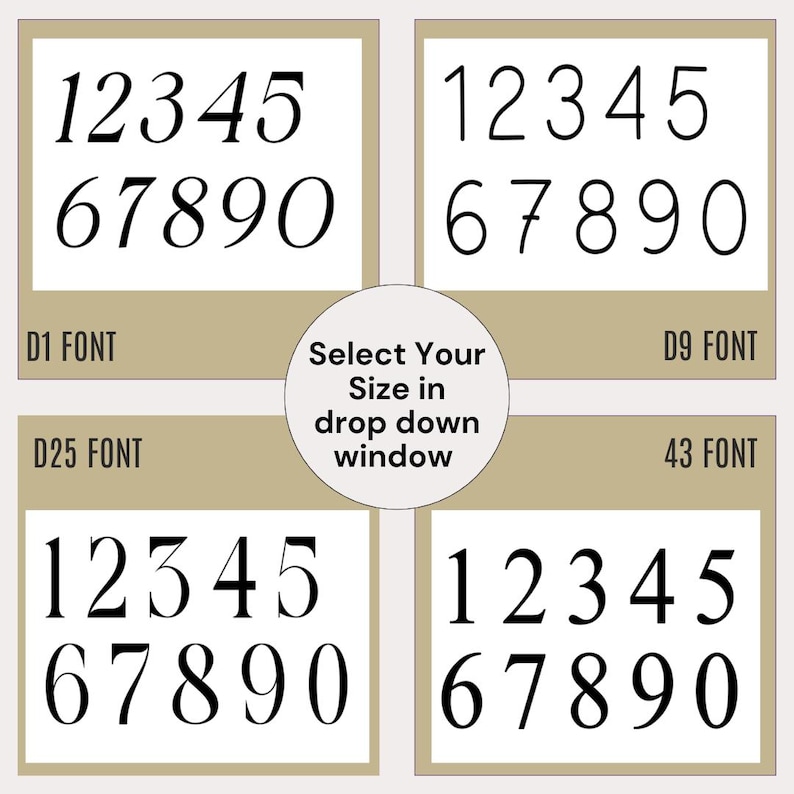 Custom Mailbox Numbers Decal, Personalized House Numbers, Address ...