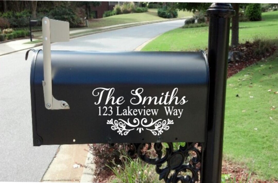 Mailbox Decal * Mail Box* Wedding * Custom * Personalized * Address ...