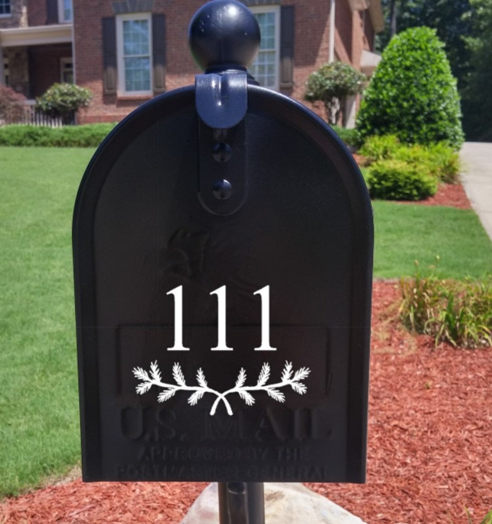 Farmhouse Mailbox Decal Mailbox Decal Pine Mailbox Decal - Etsy