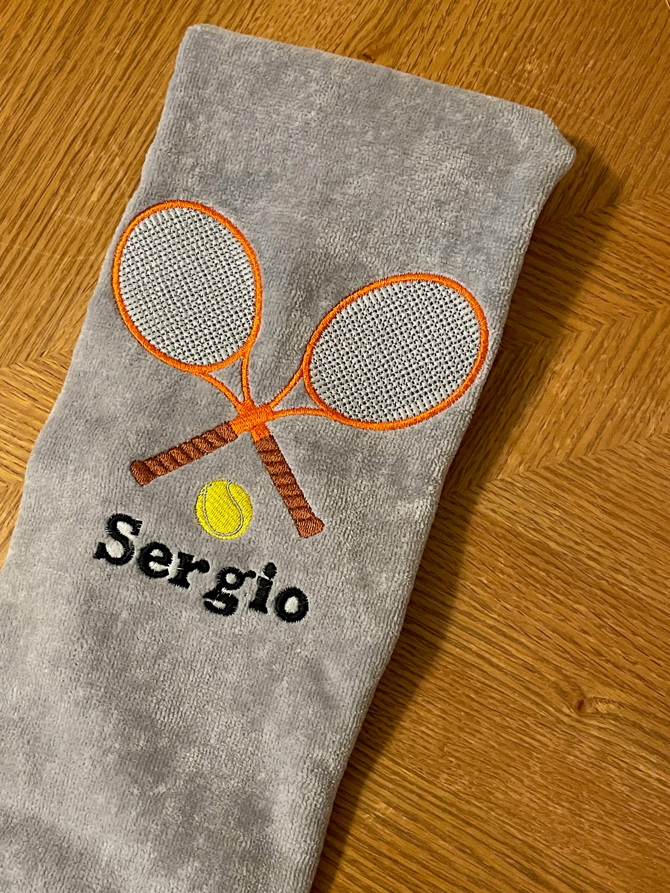 Tennis Towel Personalized Embroidered, Fun Gift Customized Gift, Sports ...