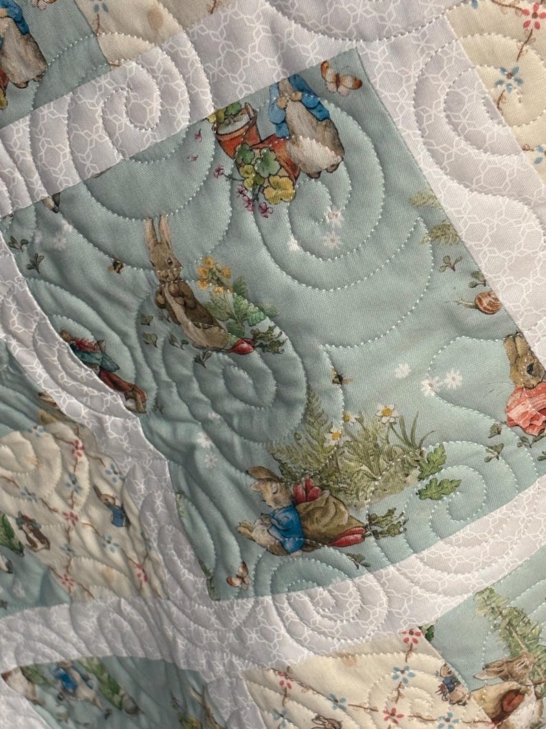 Peter Rabbit Patchwork Baby Quilt - Etsy