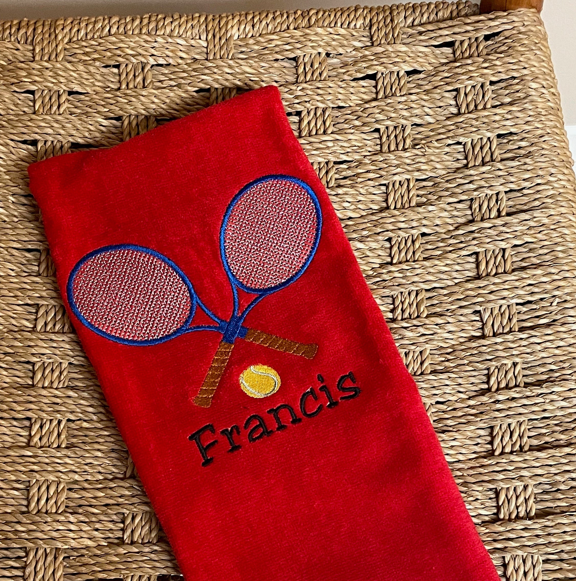 Tennis Towel Personalized Embroidered, Fun Gift Customized Gift, Sports ...