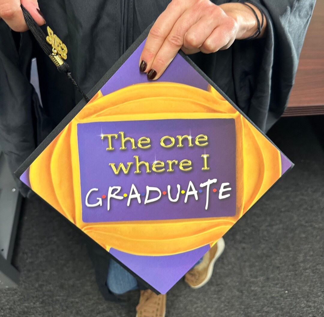 Grad Cap Topper Friends TV Show , Graduation Cap Decorations by Tassel ...