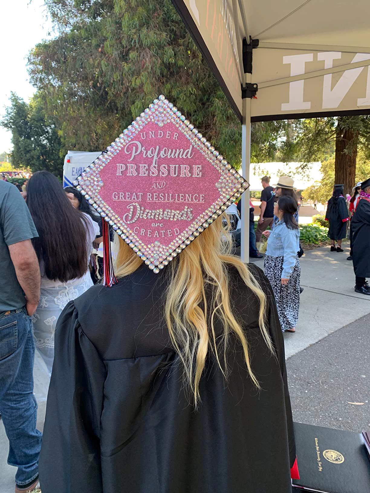 Diamonds Are Created Graduation Cap Topper, Tassel Topper - Etsy