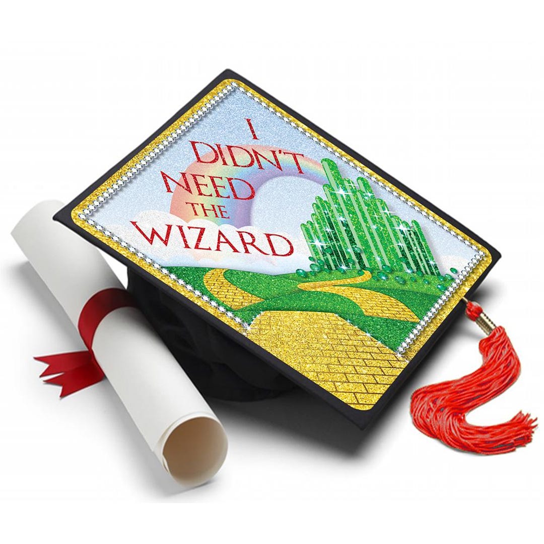 Grad Cap Topper Wizard of Oz , Graduation Cap Decorations by Tassel ...