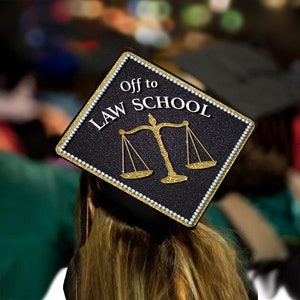 Grad Cap Topper off to Law School , Graduation Cap Decorations by ...