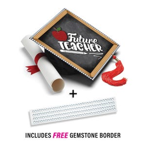 Future Teacher Grad Cap Topper - Printed Graduation Cap Topper ...