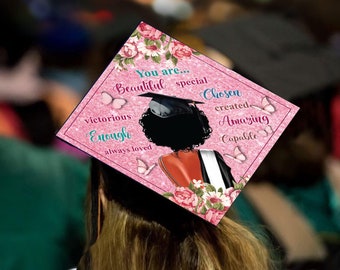 Shiny Green Graduation Cap With Tassel 2024 Date Drop Blank Grad Cap ...