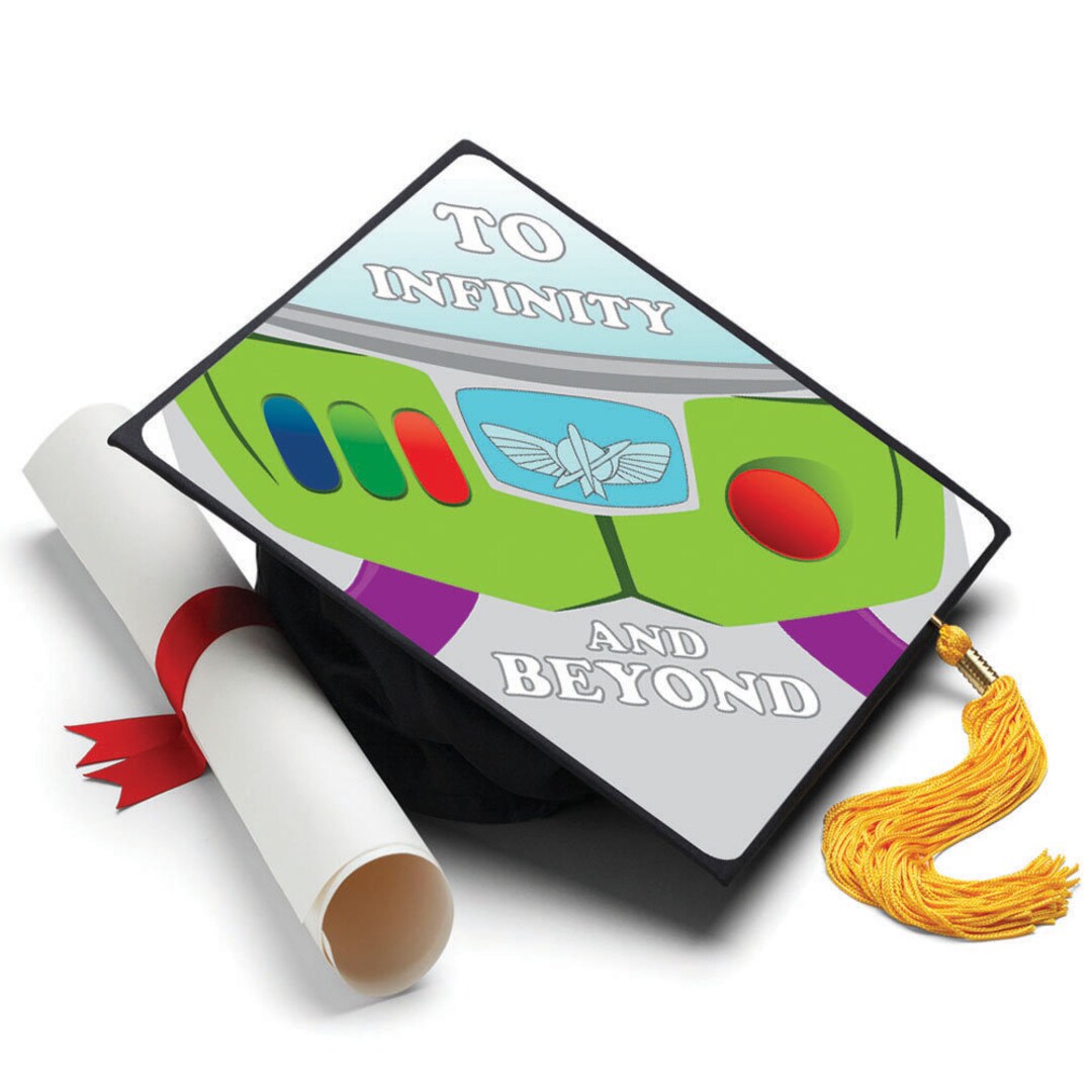 Grad Cap Topper to Infinity and Beyond , Graduation Cap Decorations by ...
