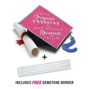 Grad Cap Topper Diamonds Are Created , Graduation Cap Decorations by ...