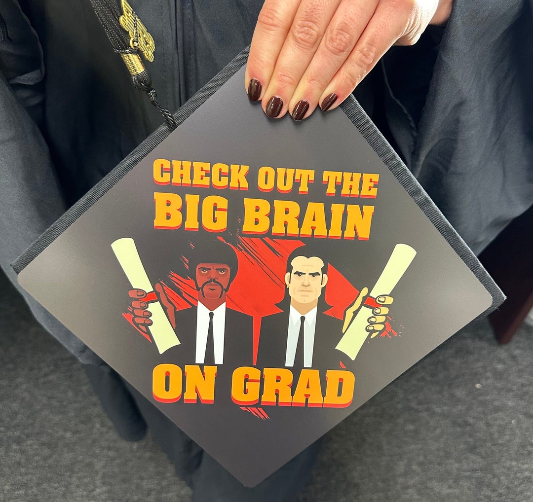 Grad Cap Topper Pulp Fiction , Graduation Cap Decorations by Tassel ...
