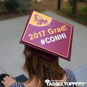 Create Any High School, College Logo Graduation Cap Topper for 45. Free ...