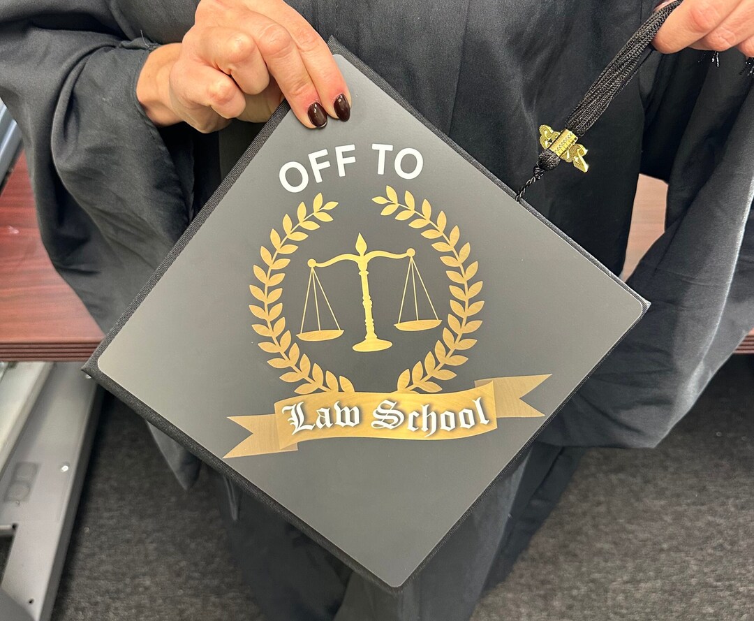Grad Cap Topper off to Law School , Graduation Cap Decorations by ...