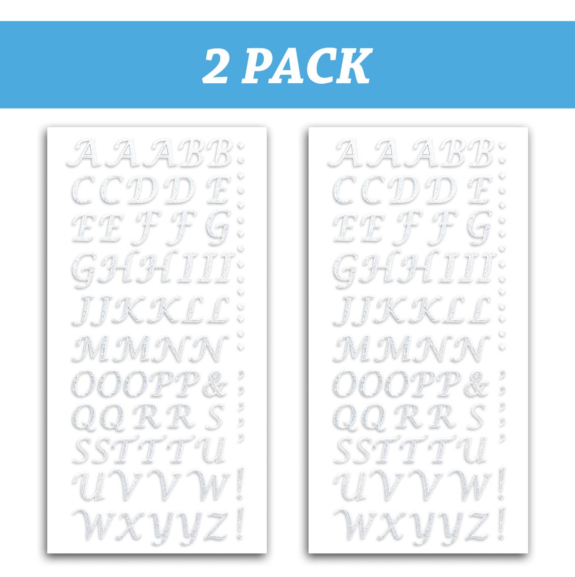 Peel and Stick Glitter Alphabet Letter Stickers for Grad Cap | Etsy