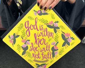 Grad Cap Topper Mean Girls Quote , Graduation Cap Decorations by Tassel ...