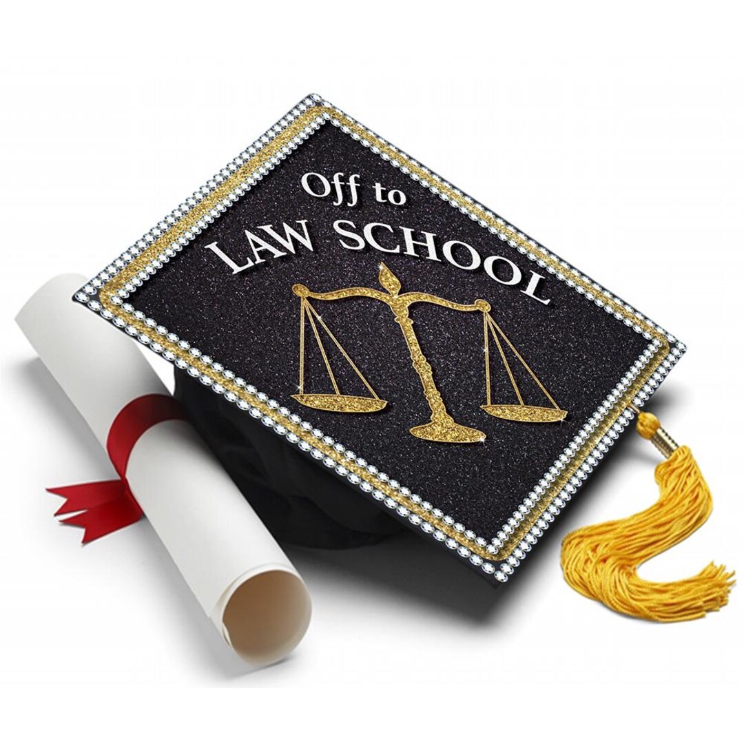 Grad Cap Topper off to Law School , Graduation Cap Decorations by ...