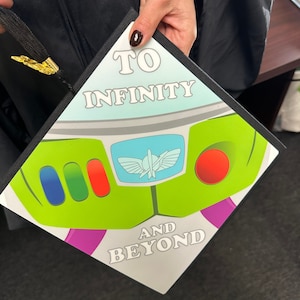 Grad Cap Topper to Infinity and Beyond , Graduation Cap Decorations by ...