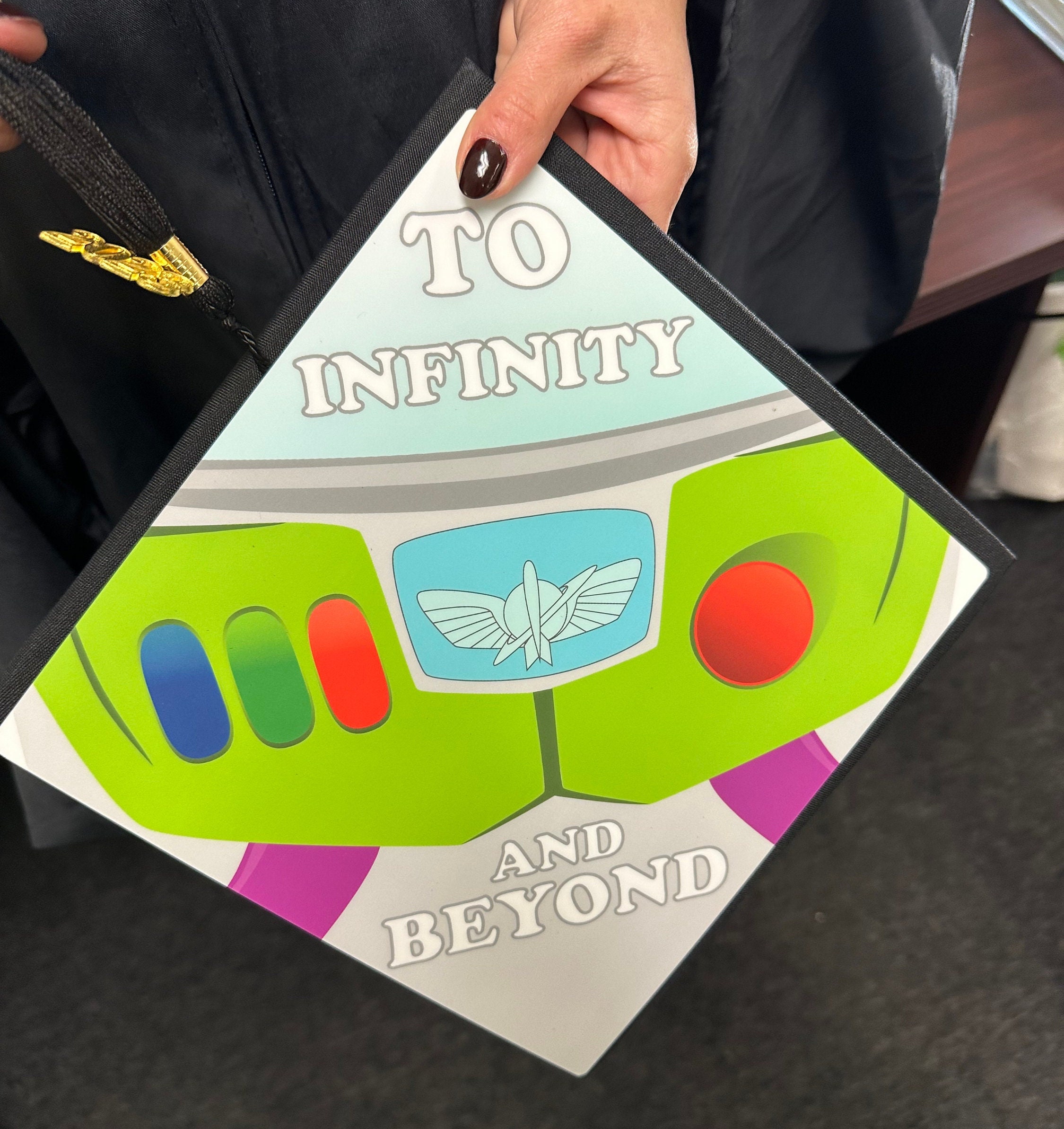 Grad Cap Topper to Infinity and Beyond , Graduation Cap Decorations by ...