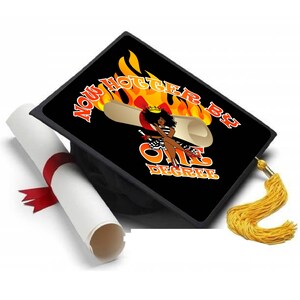 Grad Cap Topper One Degree Hotter Black Queen, Graduation Cap ...