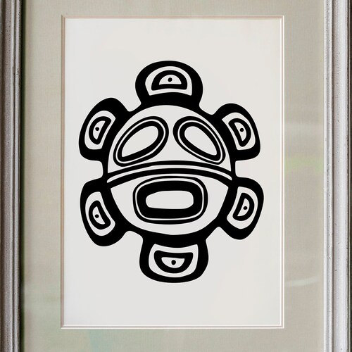 Sol Taino Print Puerto Rico Art Black & White Decor - Etsy