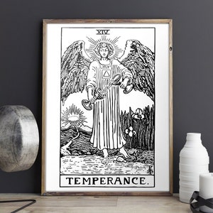 Temperance Print Tarot Card Poster Rider-waite Mystic - Etsy