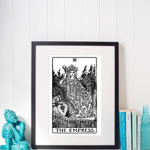 The Empress Tarot Card Print: Rider-waite Mystic Decor - Etsy