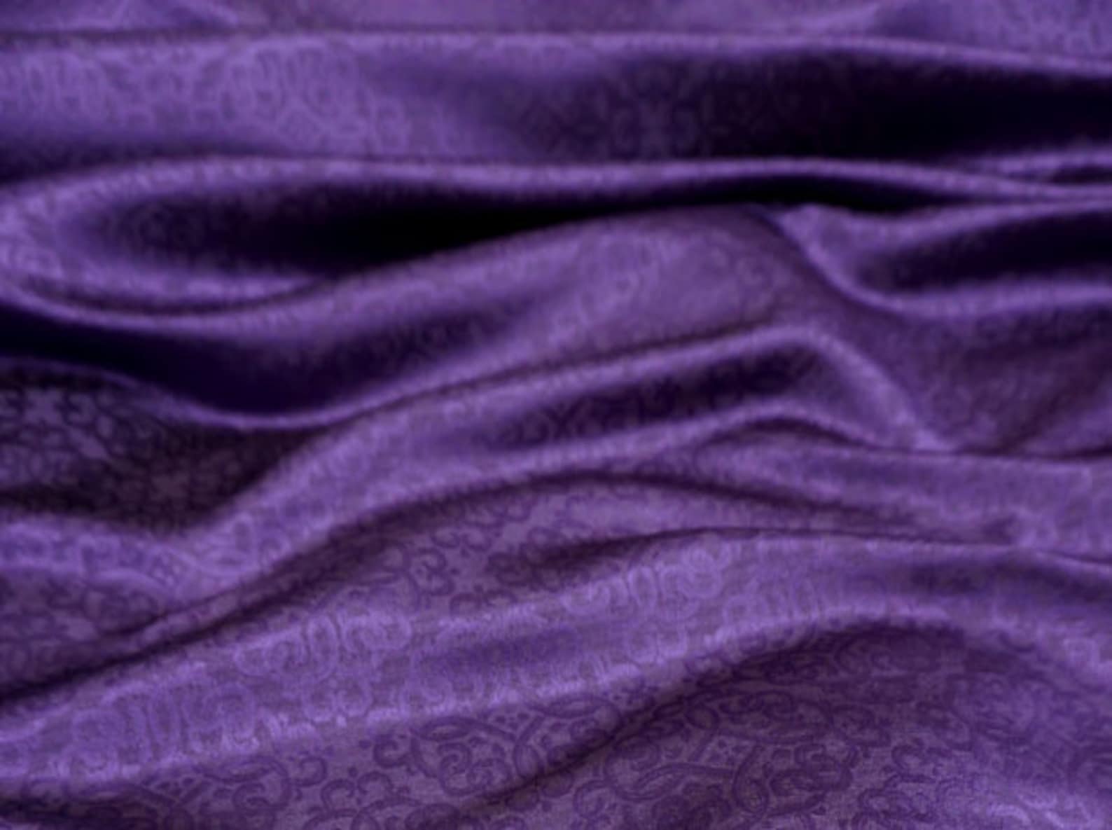 Purple Color Brocade Fabric, Jacket Dress Fabric, Jacquard Brocade ...