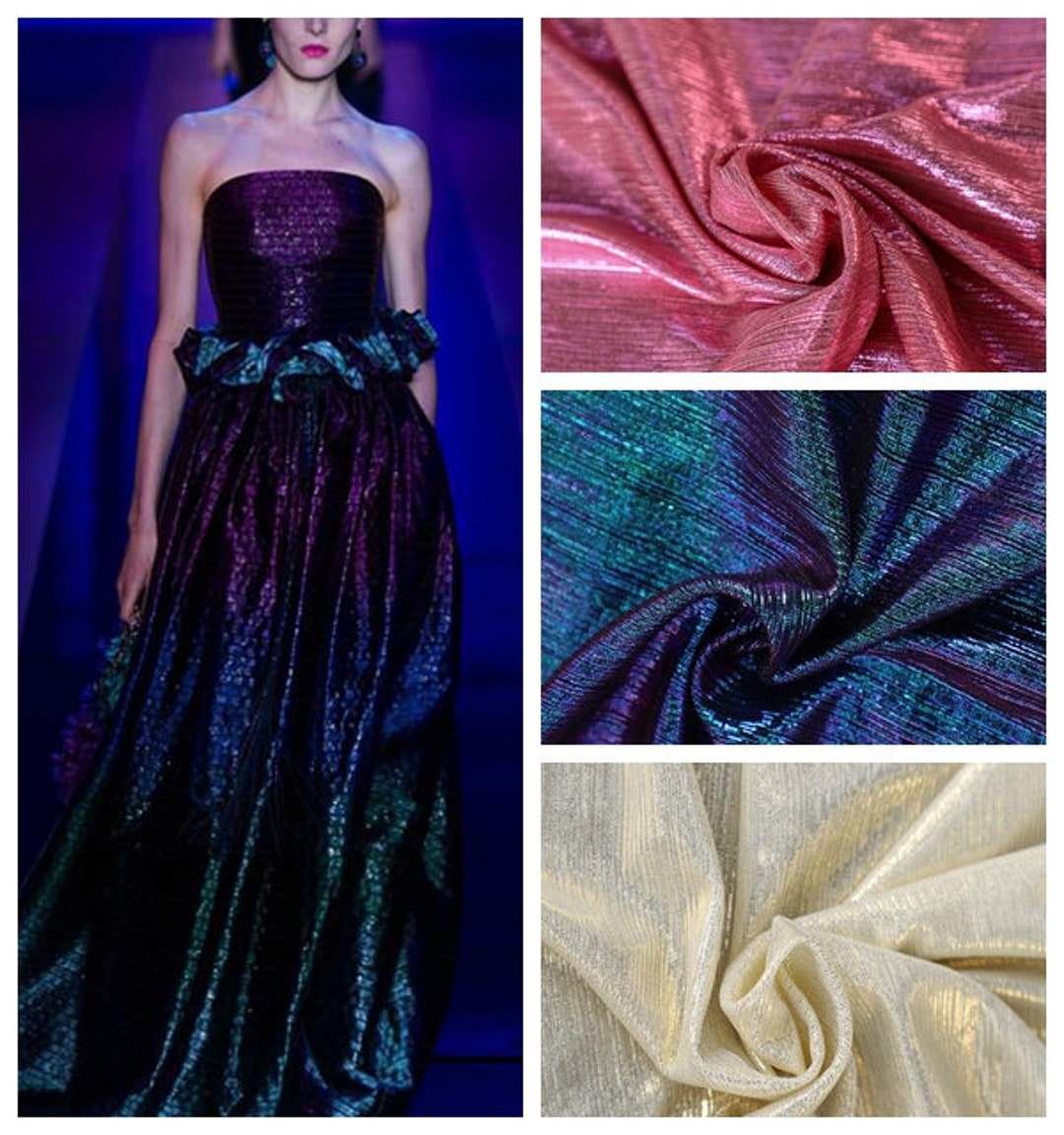 3 Color Iridescent Fabric, Retro Change Colour Fabric, Stretch Fabric ...