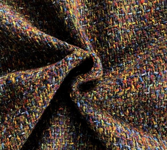 Color tweed fabricAutumn tweed fabric thicken tweed fabric | Etsy