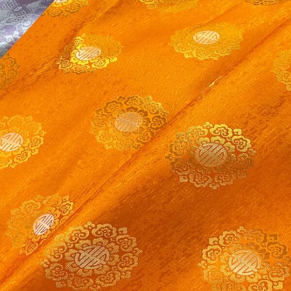 Orange Brocade - Etsy