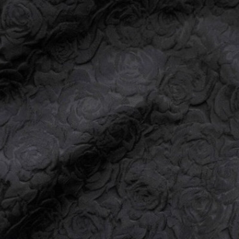 Black Fabric Roses - Etsy